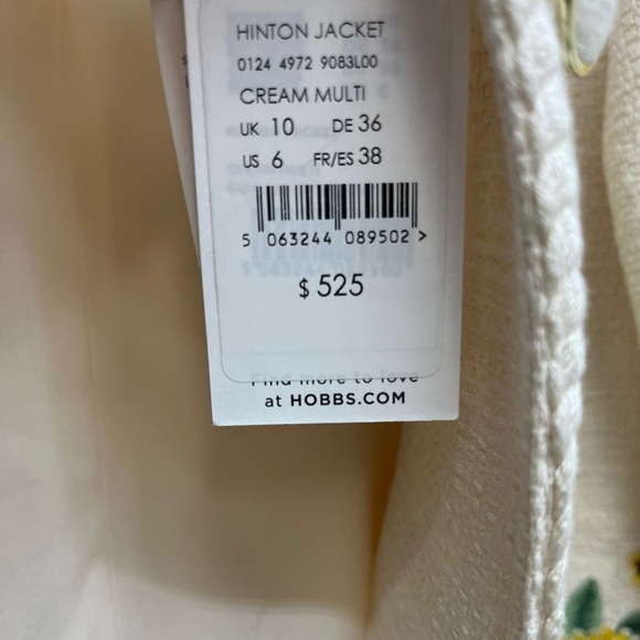 Hobbs London | Jackets & Coats | Nwt Hobbs London Le Hinton Floral ...